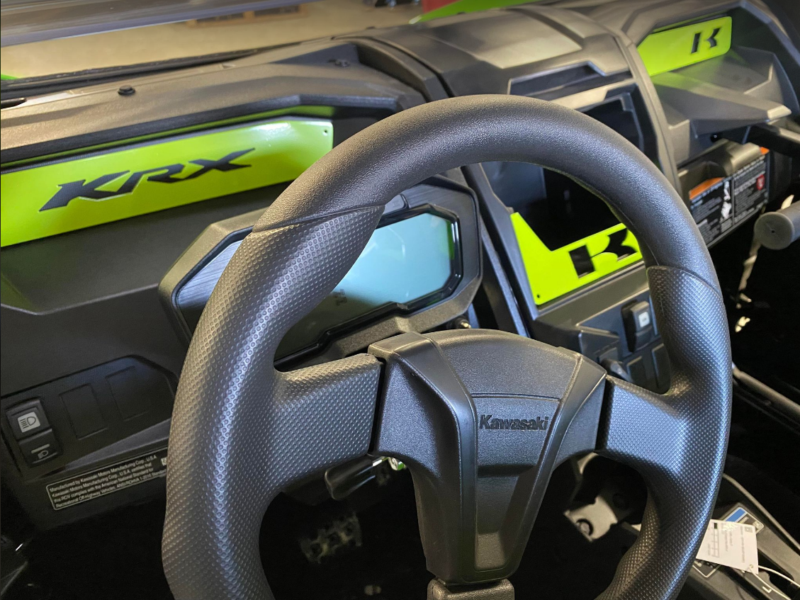 Kawasaki KRX 1000 Dash Panels- dash trim plate - Trail Edition YELLOW ...