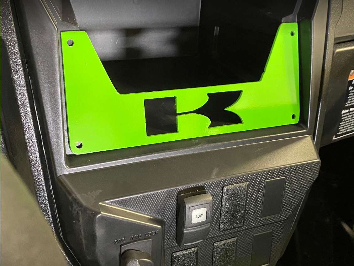 PBR Products Kawasaki KRX 1000 Cubby Dash Plate AND Dash Plates - Kawi