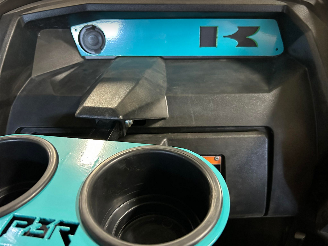 PBR Products Kawasaki KRX 1000 Cubby Dash Plate AND Dash Plates - Teal
