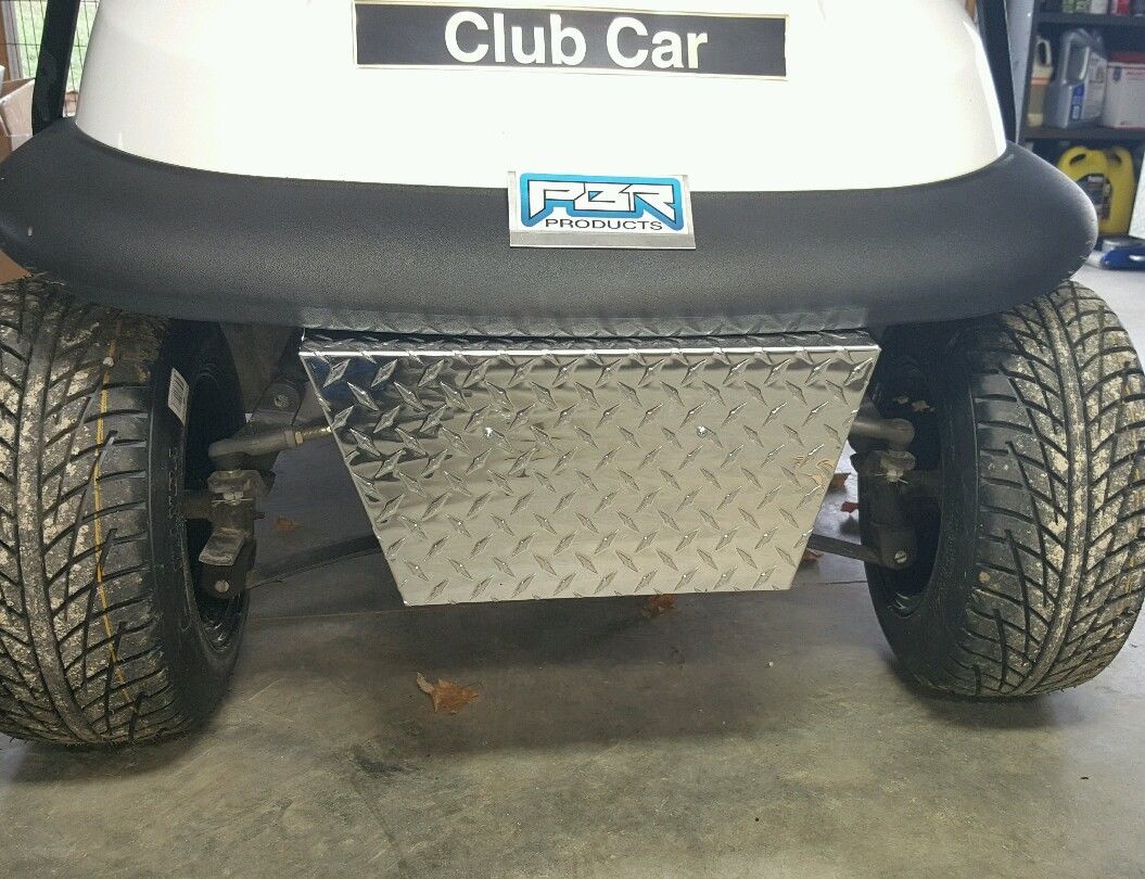 Club Car Precedent Golf Cart Diamond plated Polished Alum Front Bumper ...