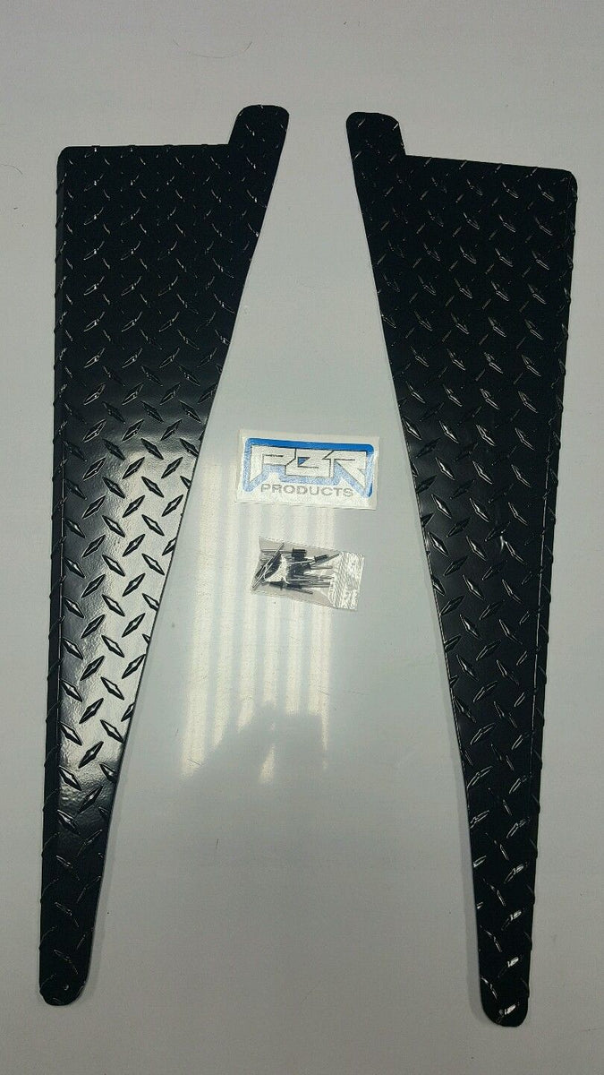 JEEP CJ7 CJ5 CJ8 Scrambler DIAMOND PLATE FENDER TOP COVERS 45° bend 1 ...