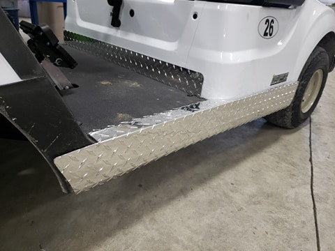 Diamond Plate Full Side Rocker Panels for Yamaha Drive 2 Golf Carts ...