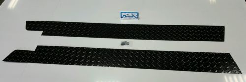 JEEP CJ7 DIAMOND PLATE SIDE ROCKER PANEL SET OF 6'' WIDE BLACK POWDER ...